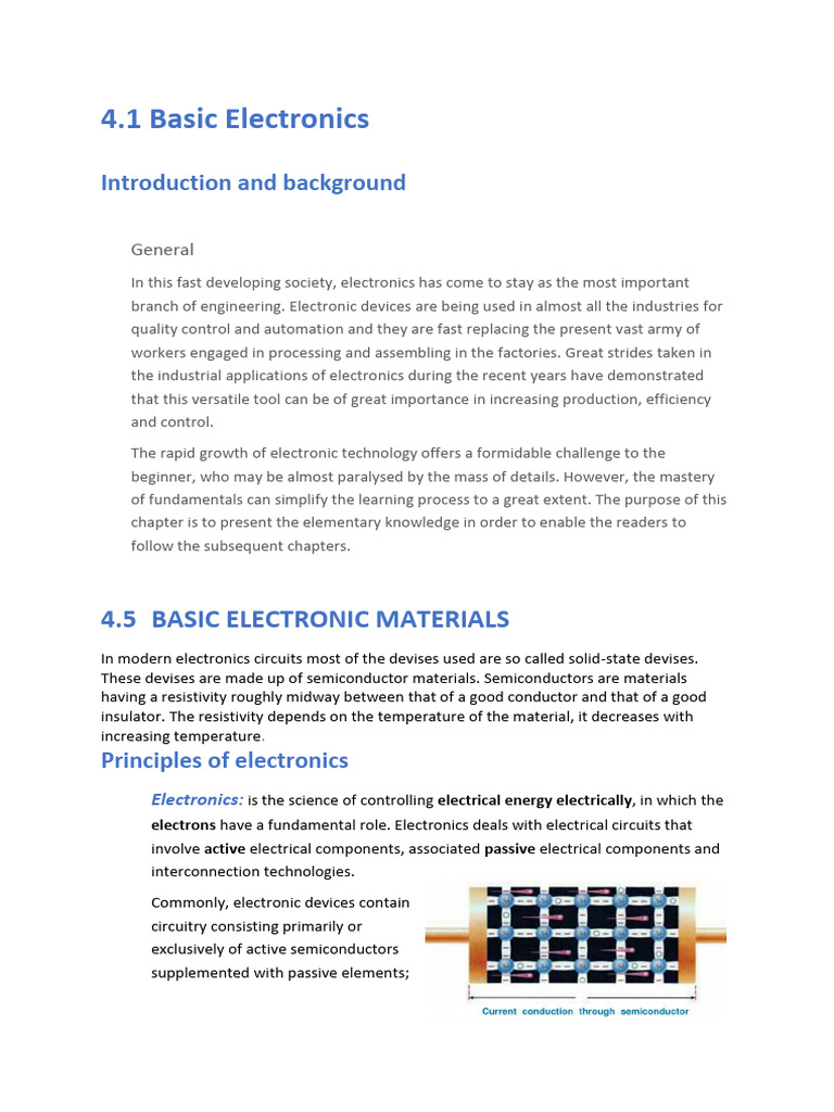 Introduction to Basic Electronics Concepts | PDF | Atoms | Atomic Nucleus
