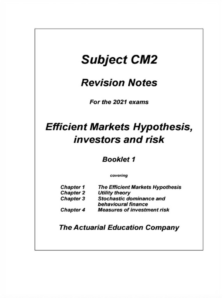 CM2 Booklet 1 | PDF