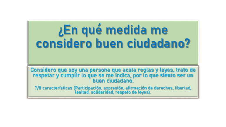 Definición de Buen Ciudadano | PDF