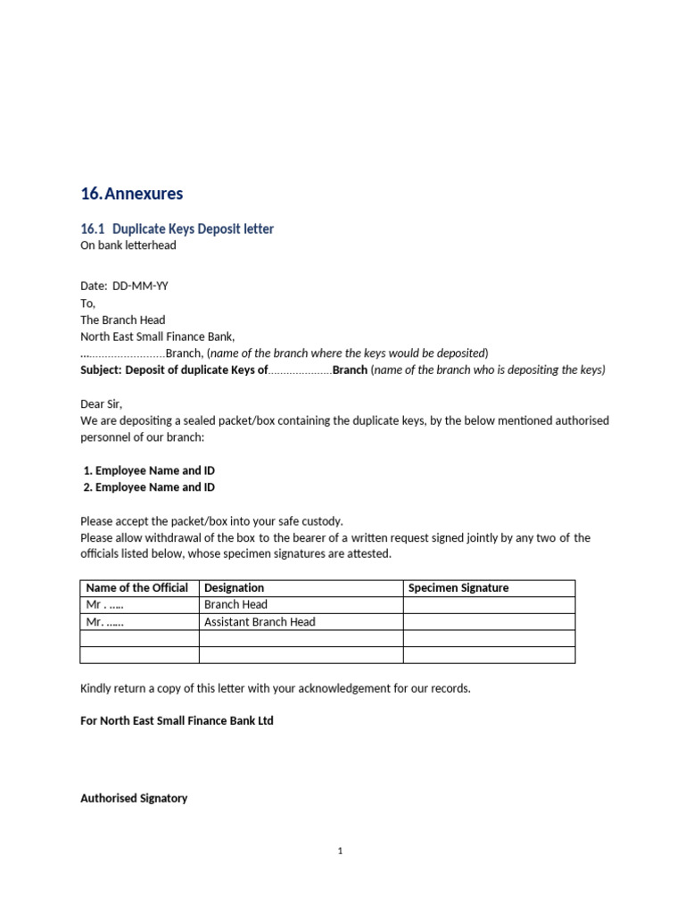 Keys Letter | PDF