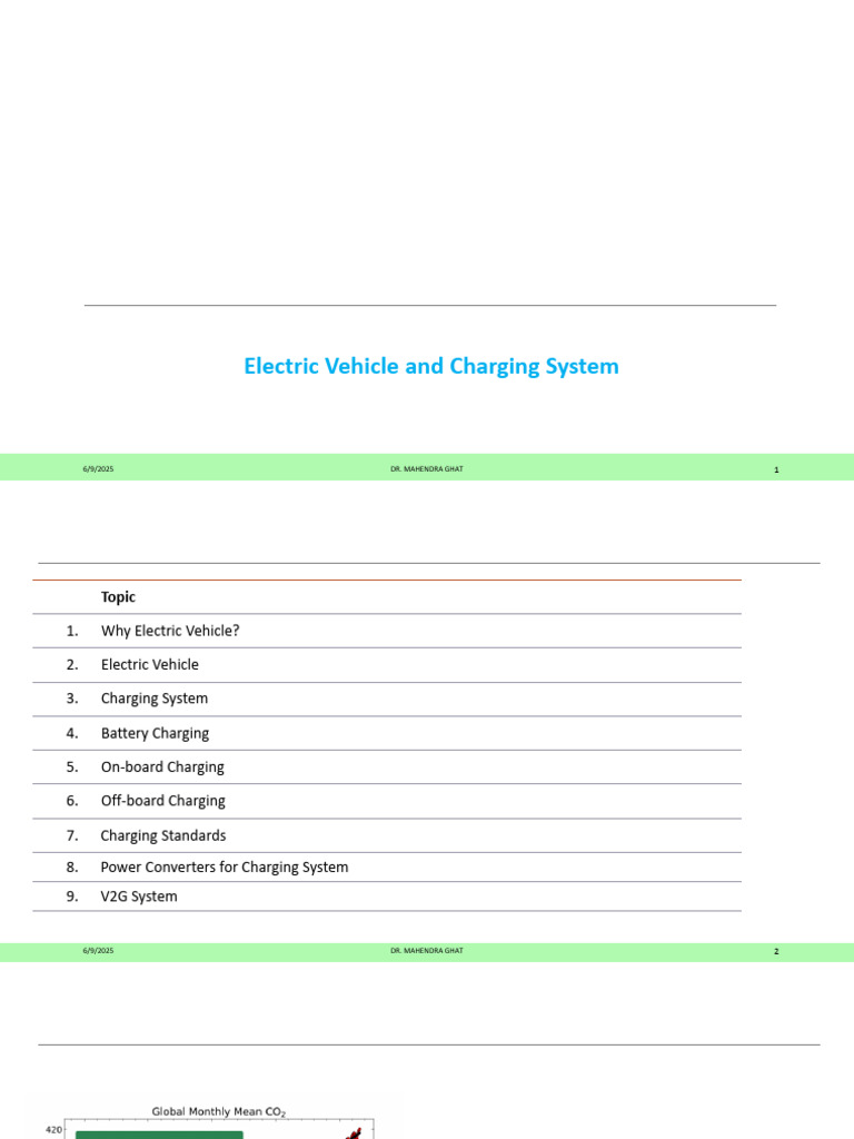 Lecture1 EV&Charging Systems | PDF | Electric Vehicle | Battery Charger