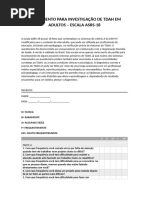 ASRS-18, Versão 1.1 - OMS - Adulto | PDF | Transtorno de déficit de ...