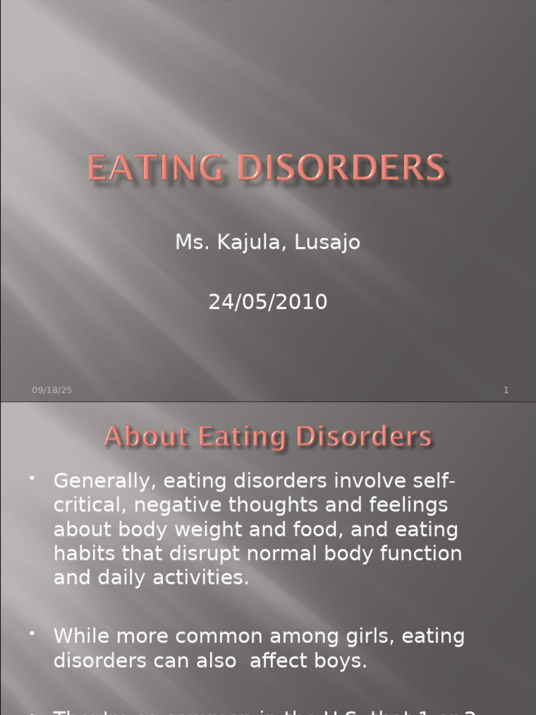 Understanding Eating Disorders in Youth | PDF | Eating Disorder ...
