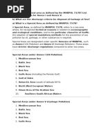 MARPOL Annex V Special Areas Map | PDF