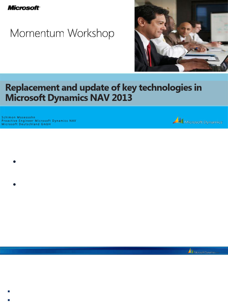 Dynamics NAV 2013 Technology Updates | PDF | Microsoft Sql Server ...