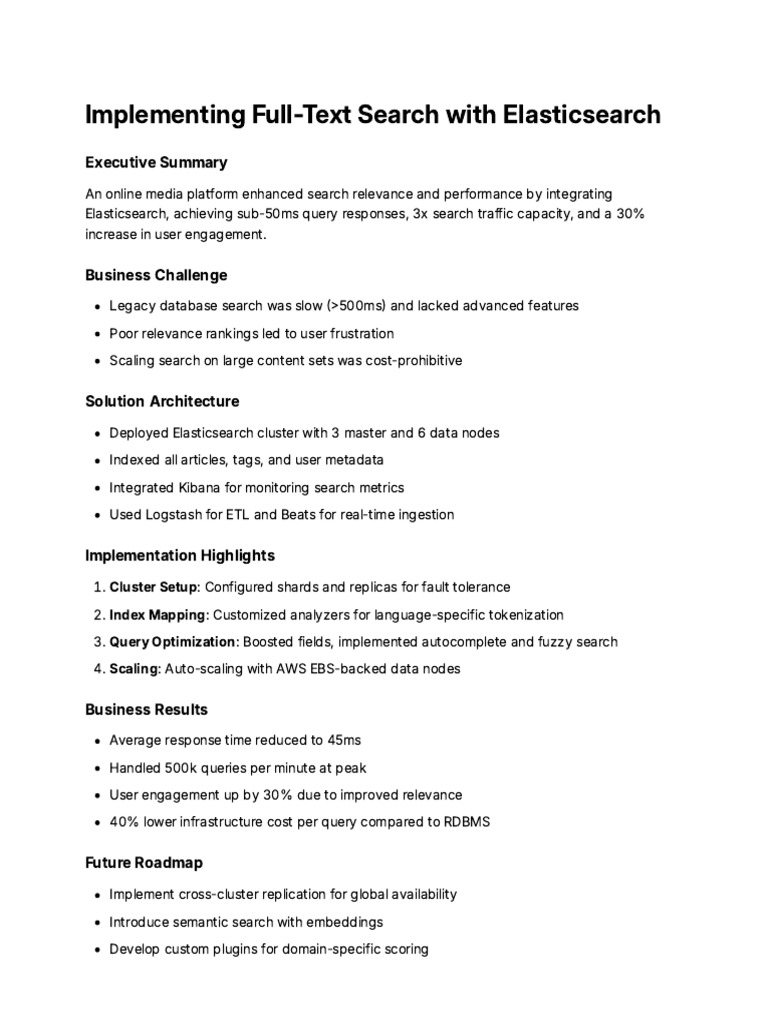 Elasticsearch Search Case | PDF