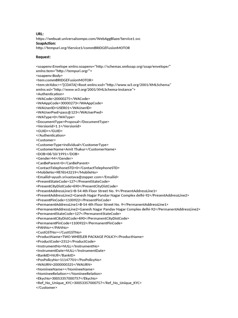 Usgi Proposal Request | PDF