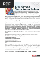 Novena Santo Yudas Tadeus untuk Harapan | PDF