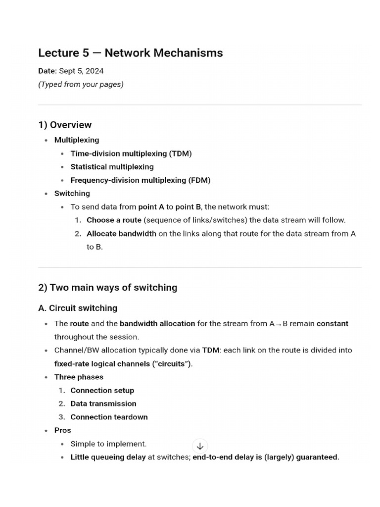 Lecture4 Networks | PDF