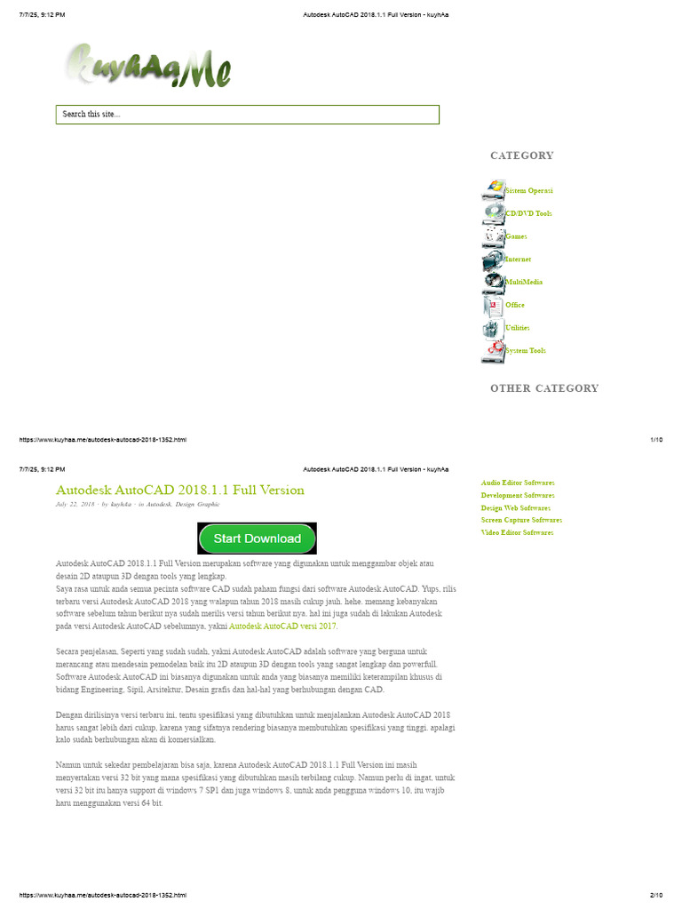 Download AutoCAD 2018 Full Version | PDF