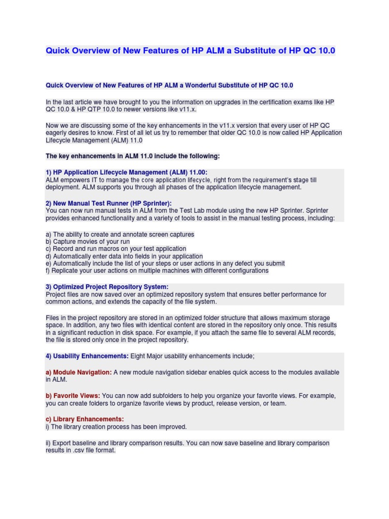 HP QC Materials | PDF | Software Bug | Microsoft Excel