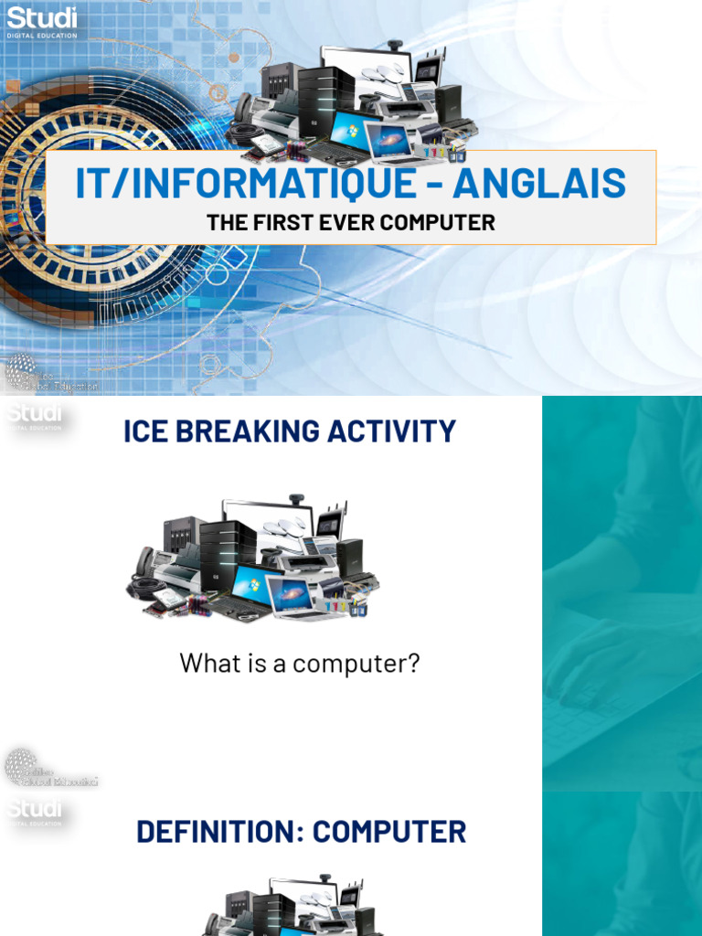 Lesson 2 - IT - Anglais - The First Ever Computer | PDF