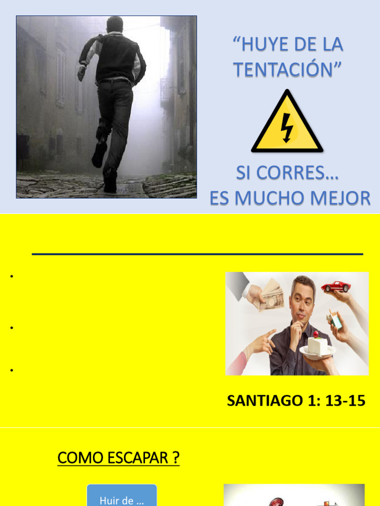Huye de la Tentación y Sigue la Fe | PDF