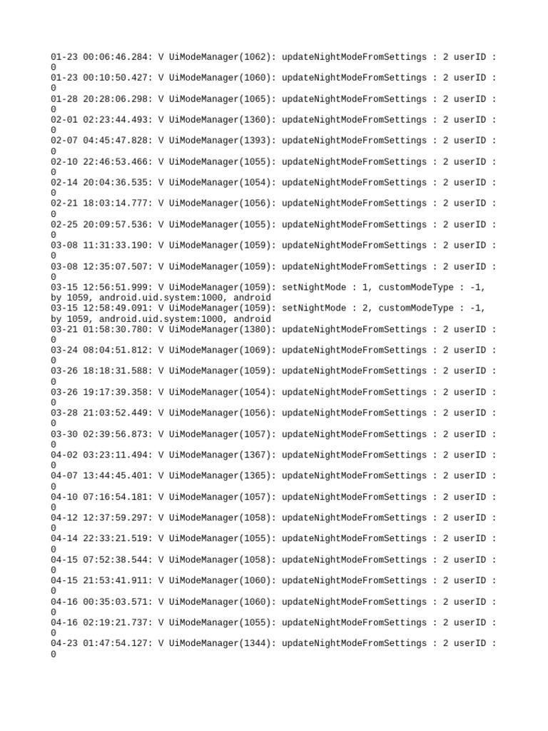 Dark Mode Log1 | PDF