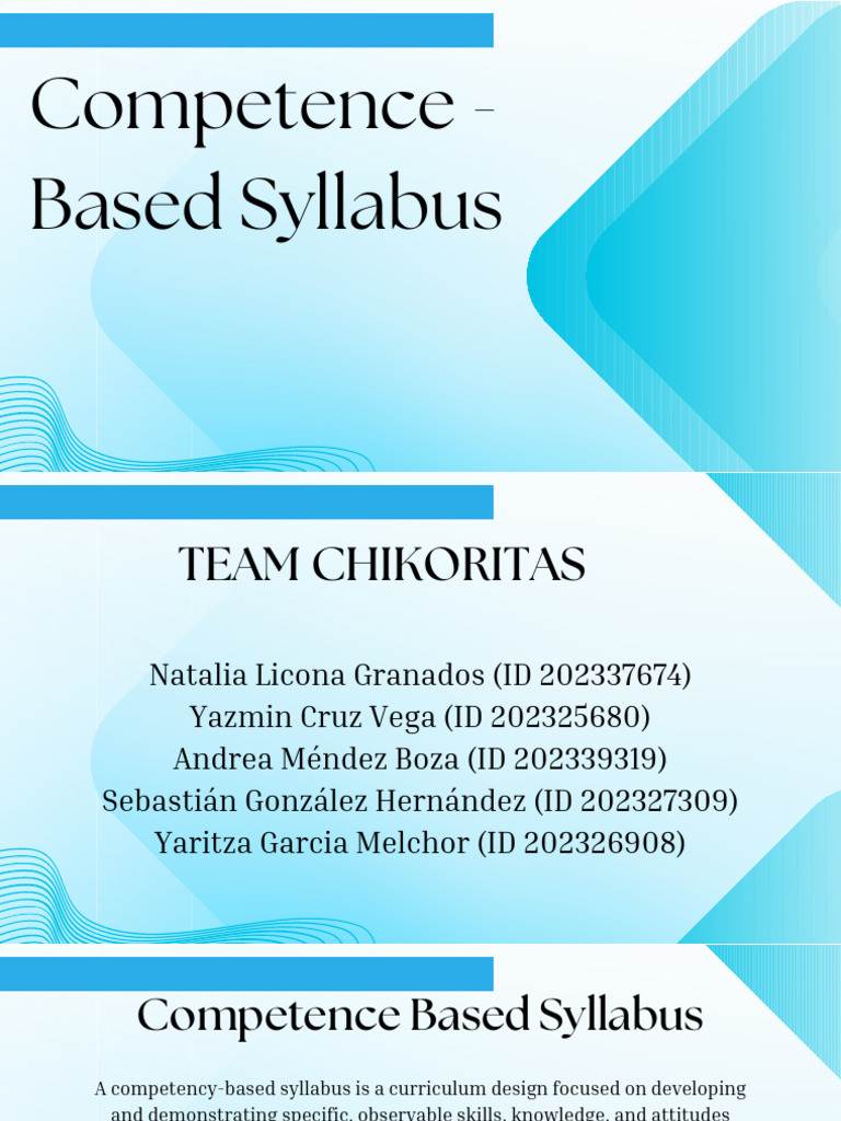 Competence-Based Syllabus | PDF | Creativity | Learning