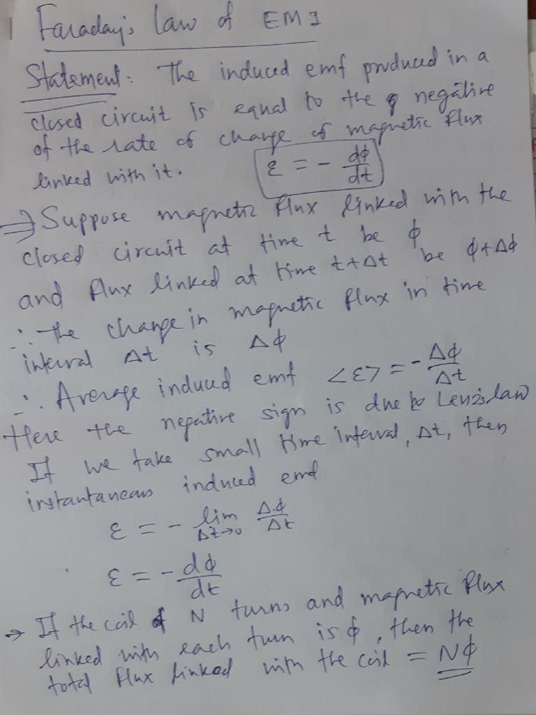Ch-6 EMI Hand Written Notes | PDF