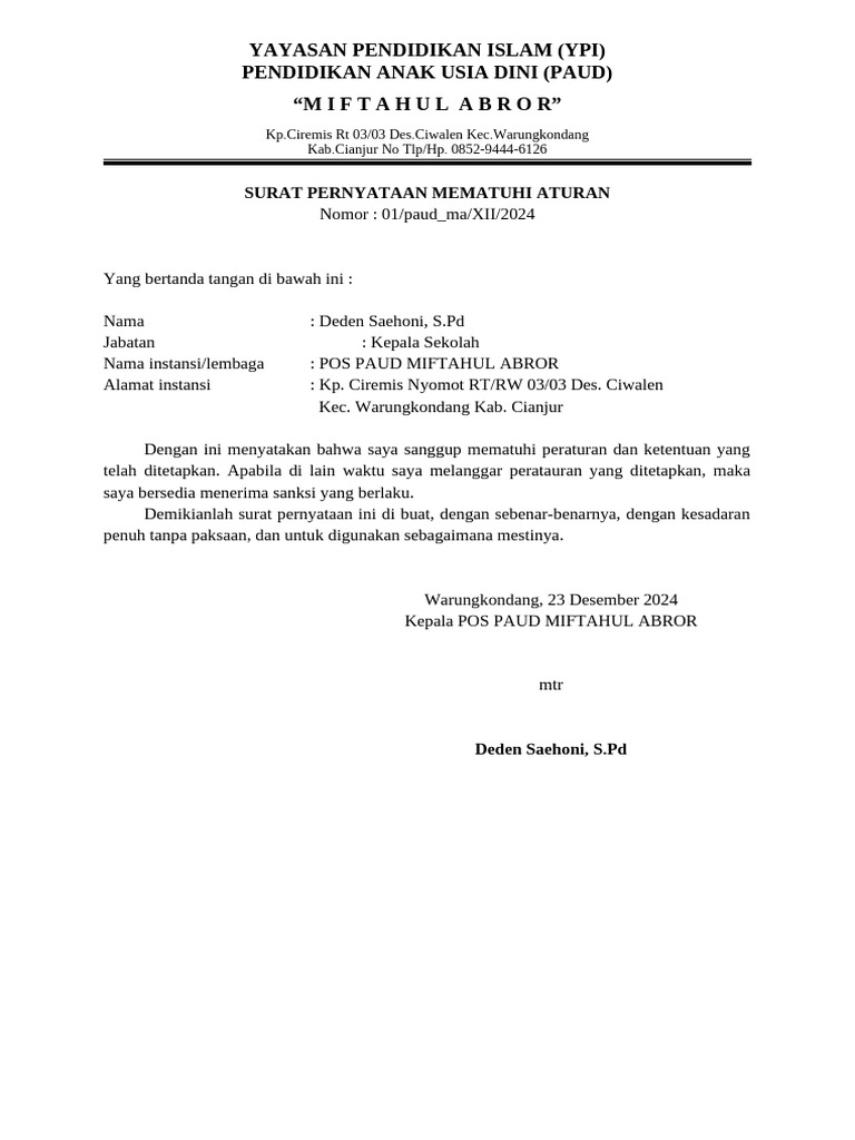 Mematuhi Aturan | PDF