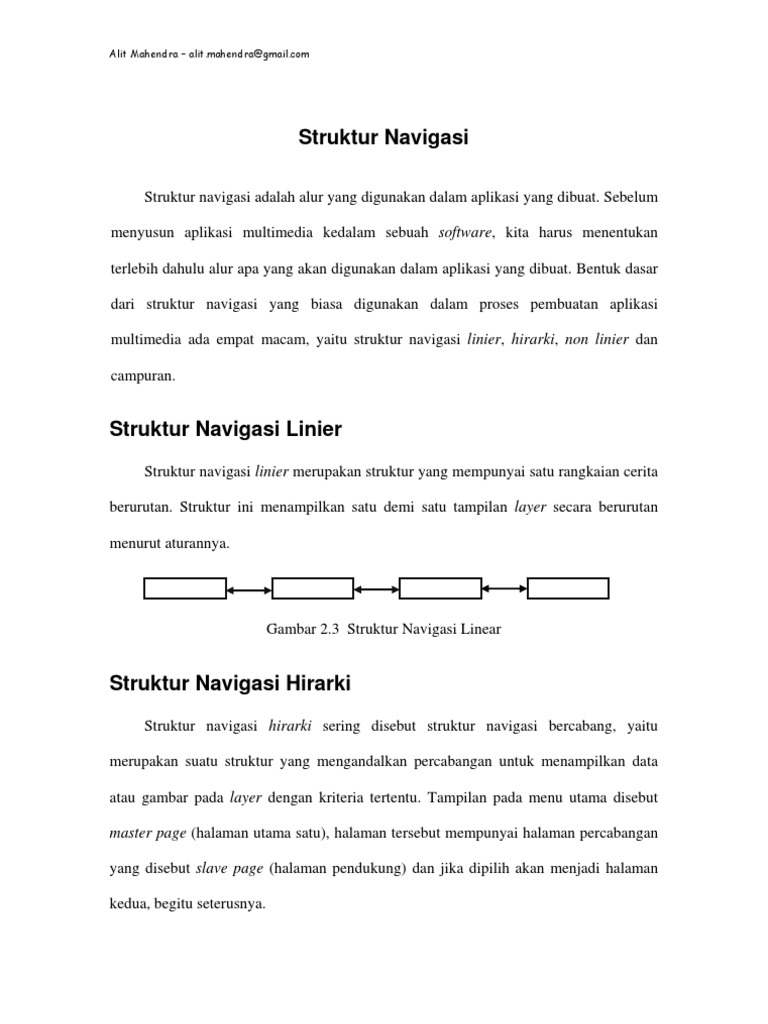 Struktur Navigasi | PDF