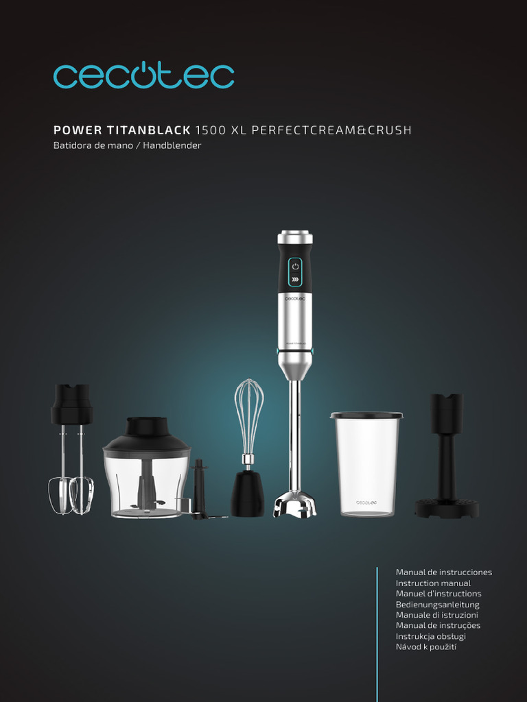 Cecotec Power Tital Black 1500XL | PDF | Equipo eléctrico