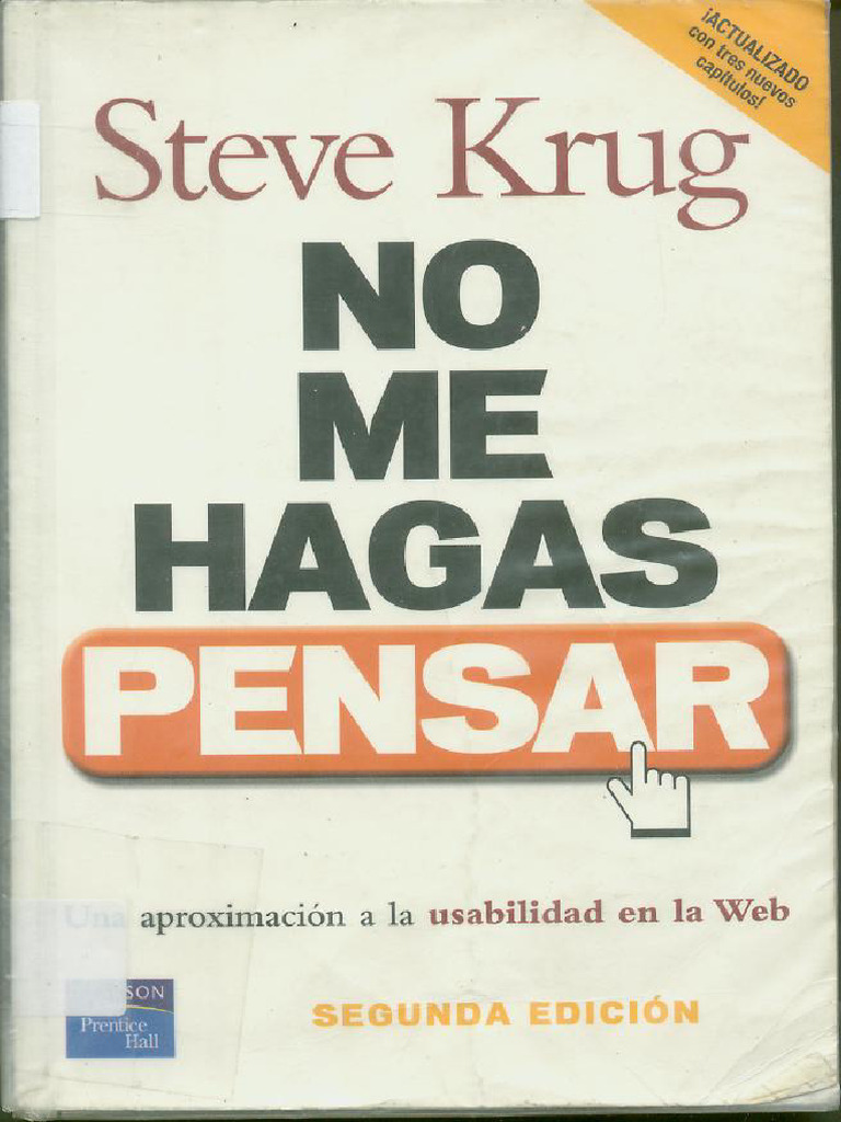 No Me Hagas Pensar-2 Edicion-Steve Krug | PDF