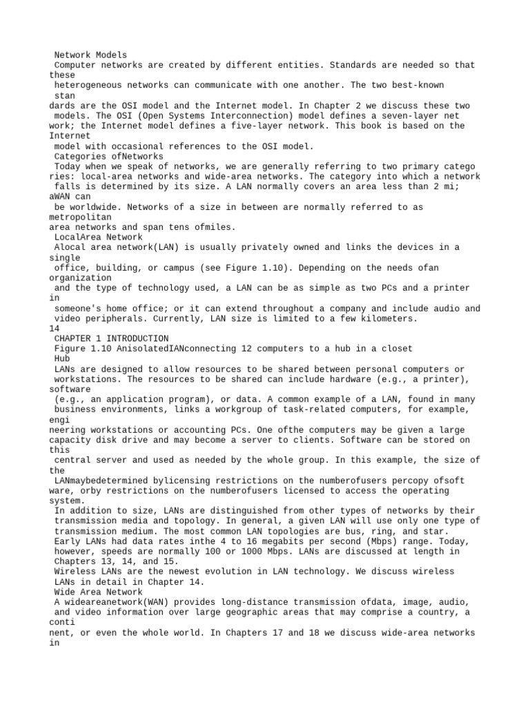 Understanding Network Models and Types | PDF | Computer Network | Local ...