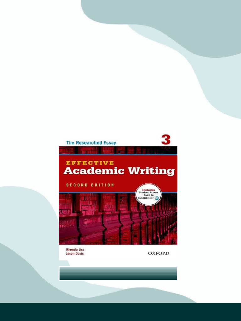 (Ebook) Effective Academic Writing Second Edition: 3: Student Book ...