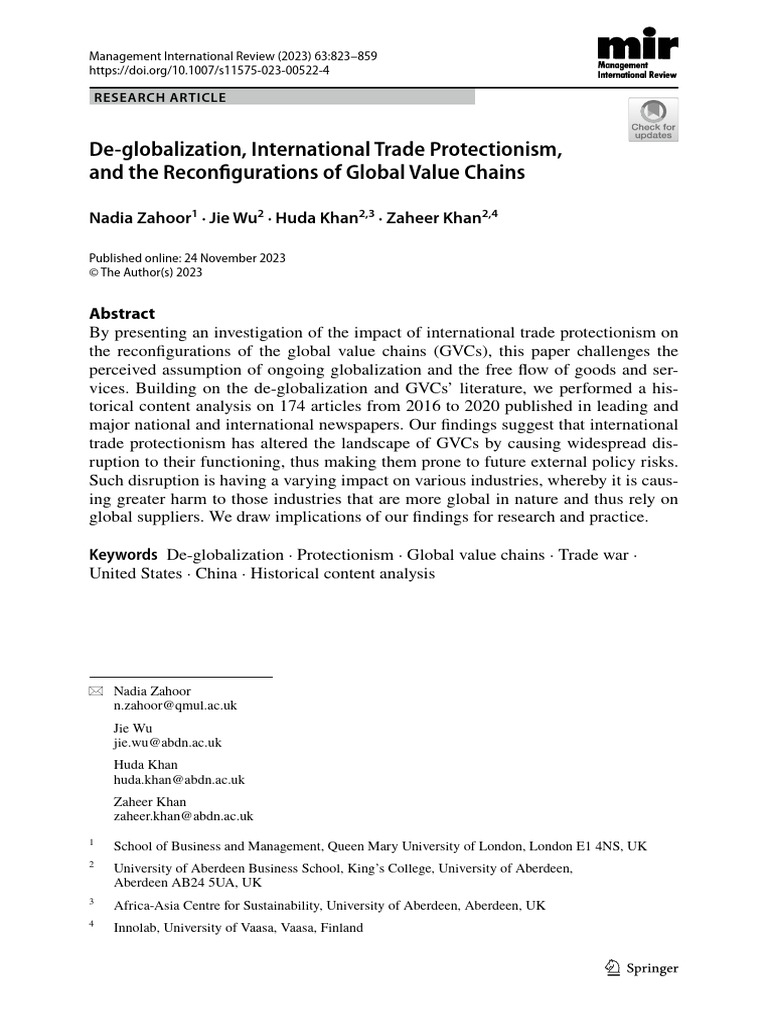 De-Globalization, International | PDF | Trans Pacific Partnership ...