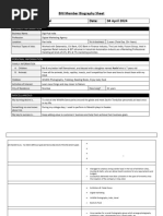 BNI 1-2-1 - Bio Sheet Format | PDF | Knowledge | Cognitive Science