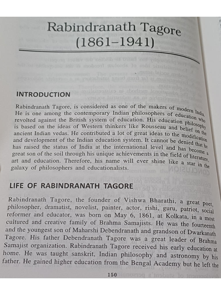 Educational Philosophy of Rabindranath Tagore | PDF