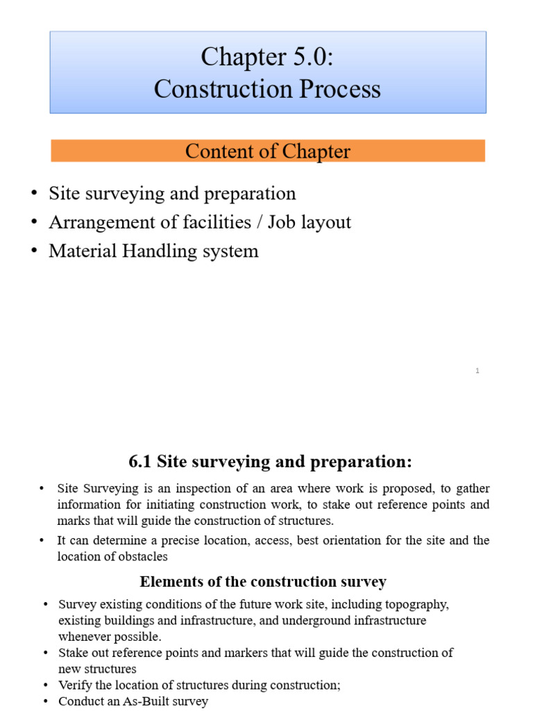 Chapter 5 Construction Process | PDF | Concrete | Building Engineering