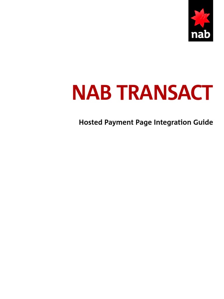 NAB Ecommerce Hosted Payment Page Integration Guide | PDF | Value Added ...