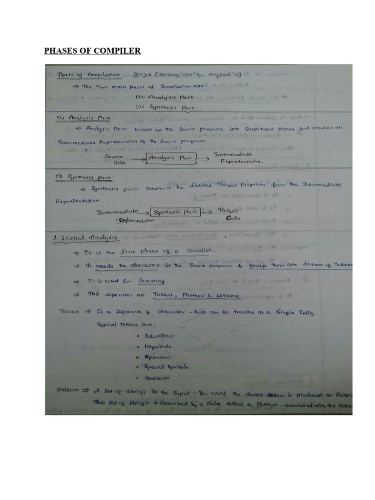 l2 - Phases of Compiler | PDF