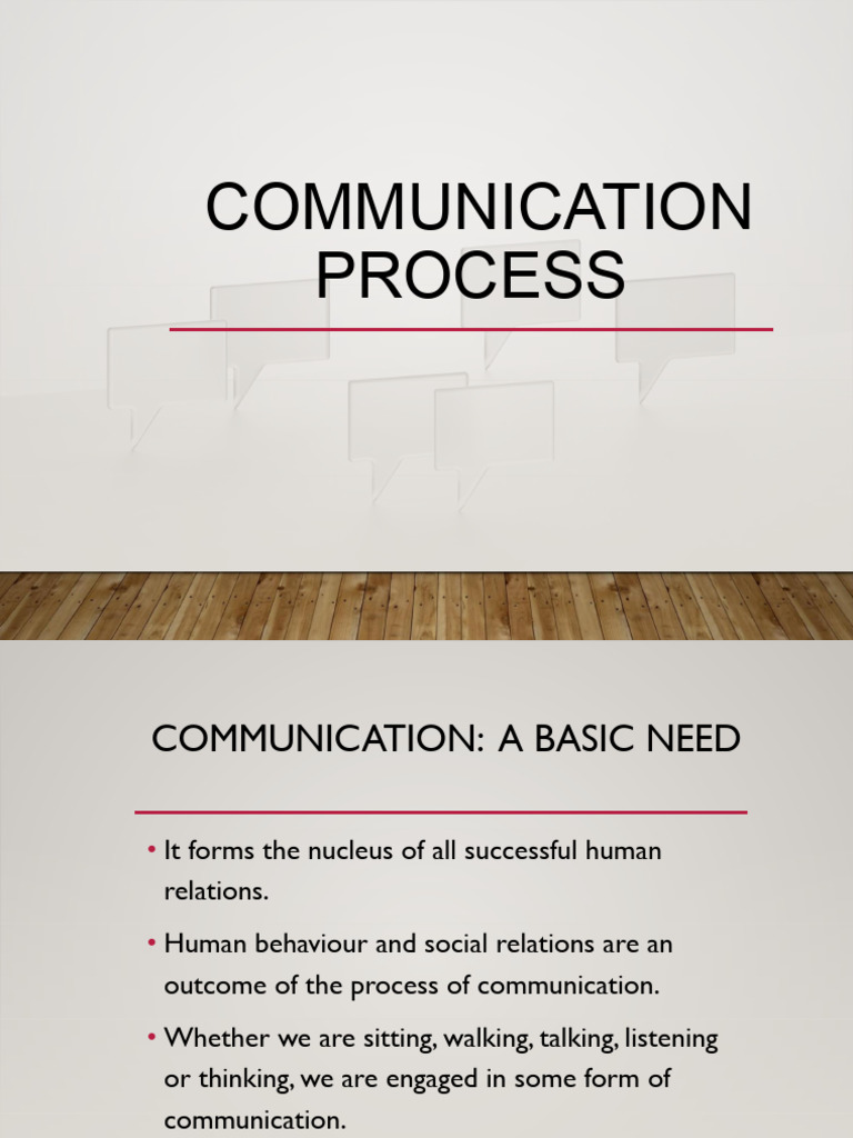 SM Communication and Its Process | PDF | Communication | Human Communication