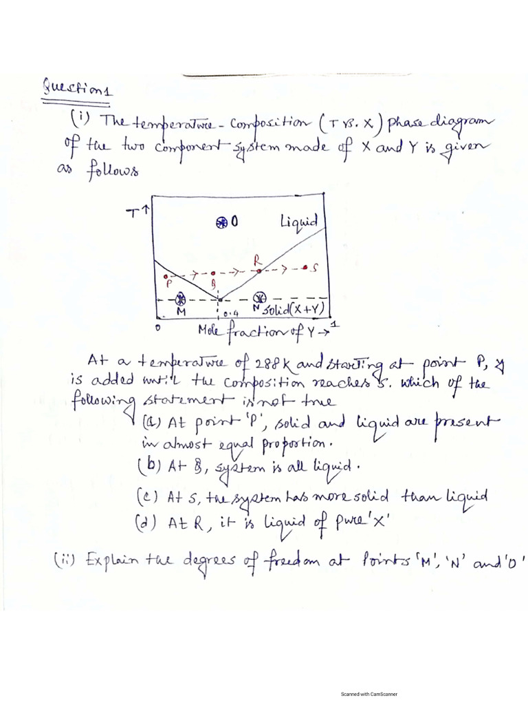 Assignment of Multicomponent Phase Diagram | PDF