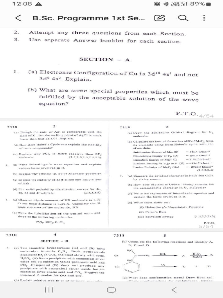 Inorganic Pyqs | PDF