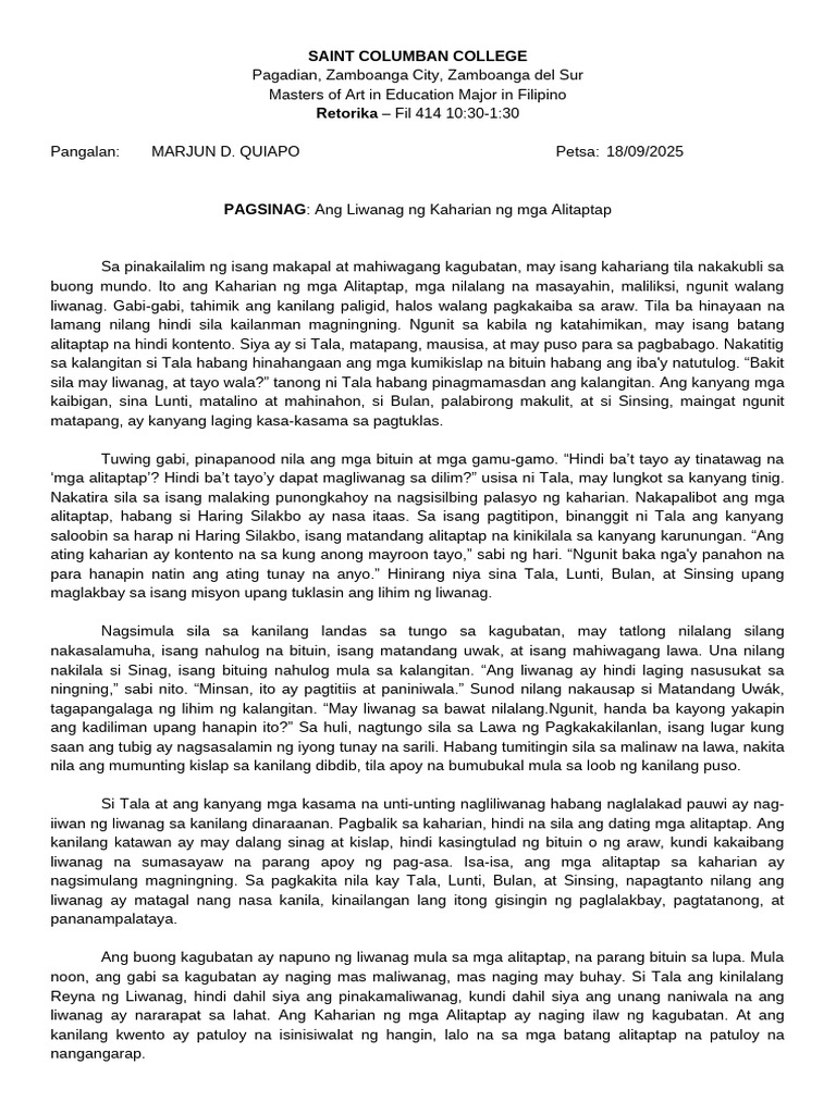 PAGSINAG | PDF