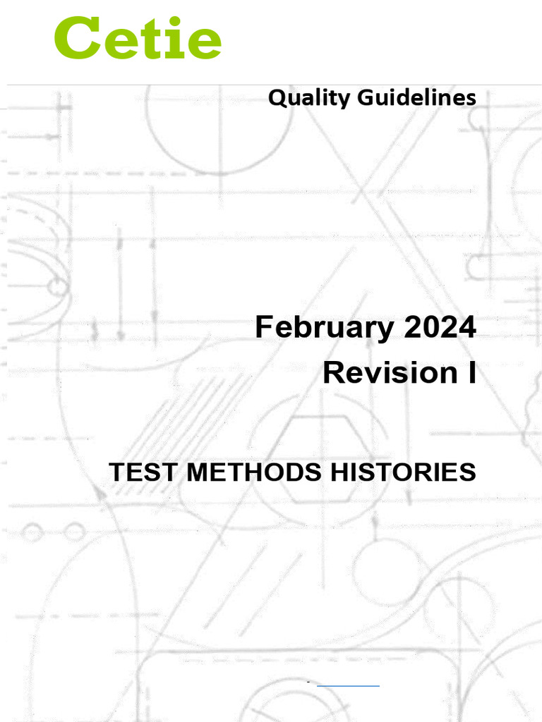 Cetie Test Methods History Guidelines | PDF | Physical Sciences ...