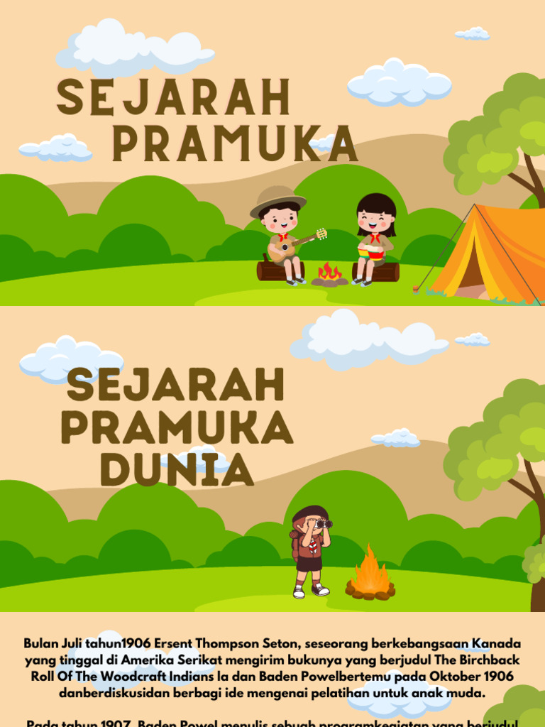 Materi Sejarah Pramuka - 20240829 - 155705 - 0000 | PDF