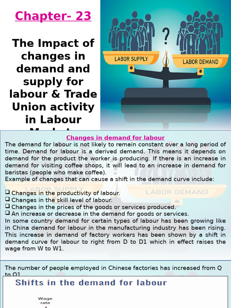 Chap-23 Impact of Changes in Supply & Demand For Laour | PDF | Labour ...
