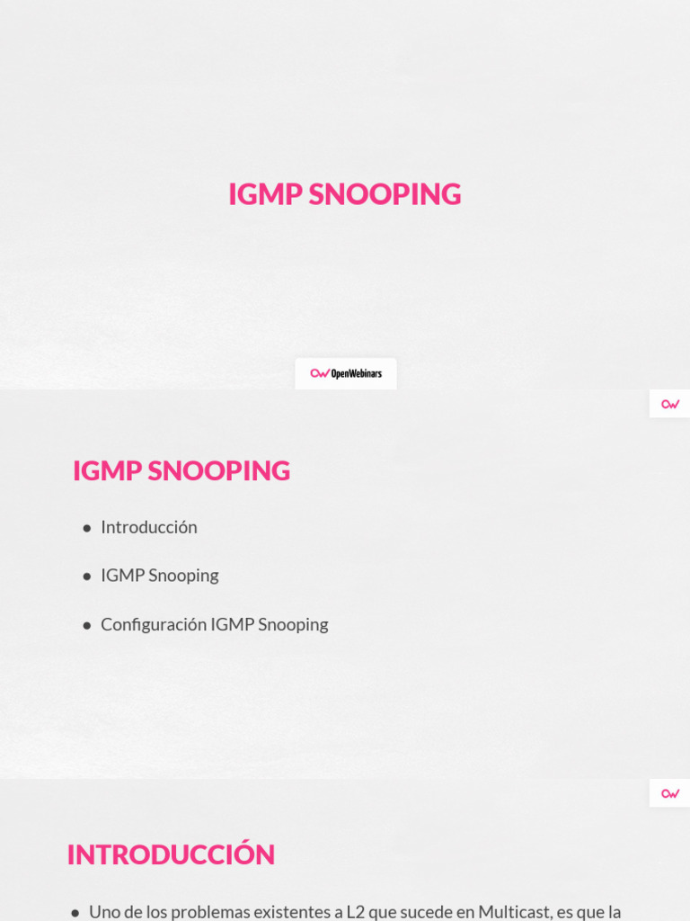 IGMP Snooping | PDF