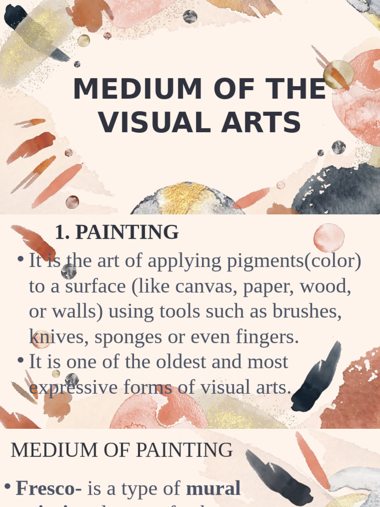 Overview of Visual Arts Mediums | PDF | Paintings | Acrylic Paint