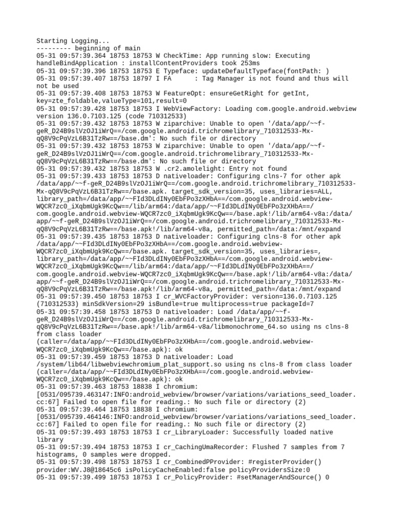 logA | PDF | Android (Operating System) | System Software