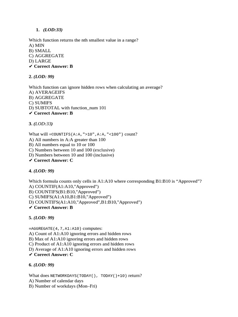 Day 2 Test Questions | PDF