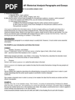 AP Lang Rhetorical Analysis Essay Template (With Examples) | PDF ...