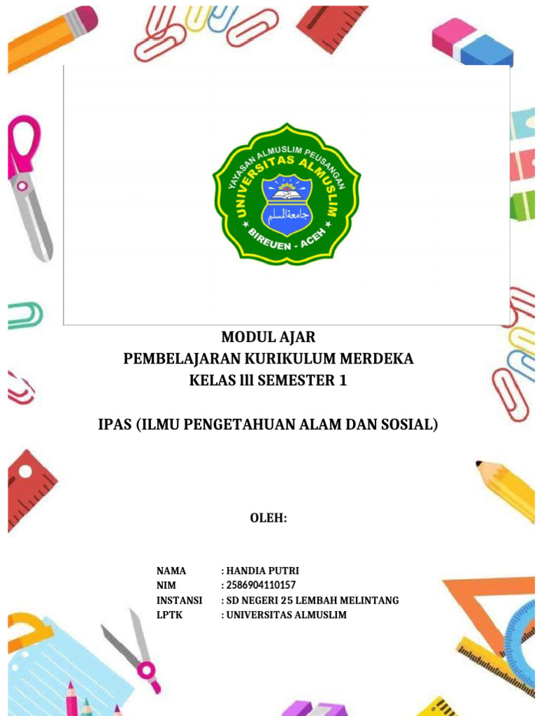 Modul Ajar Ukin PPG Handia Putri | PDF