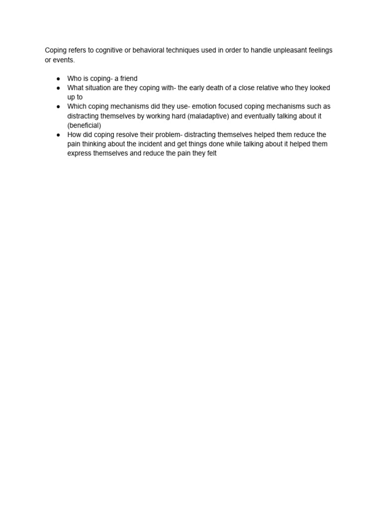 Coping Finding Patterns | PDF