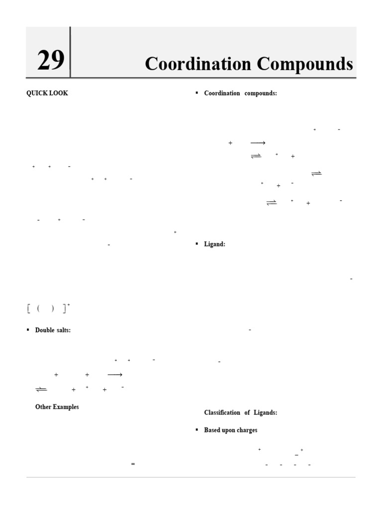 Coordination Compounds Explained | PDF | Coordination Complex | Ligand