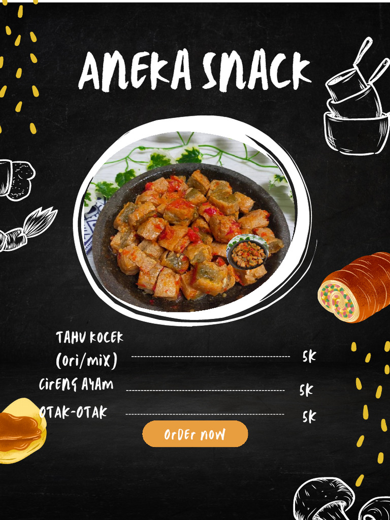 Aneka Tahu Menu Makanan Poster - 20250906 - 111422 - 0000 | PDF