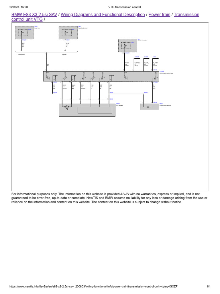 BMW E83 X3 VTG Transmission Control | PDF | Automotive Technologies ...