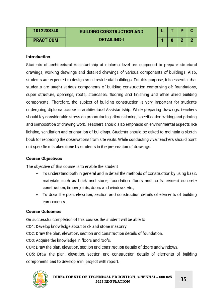 1012233740 Building Construction And | PDF | Roof | Foundation ...